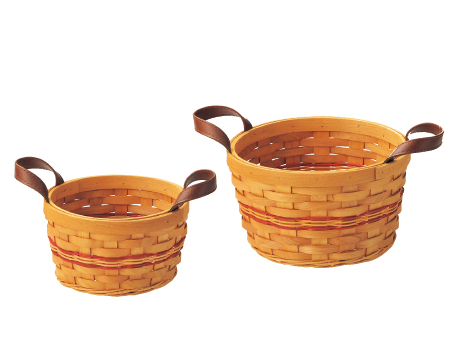 MWB： ウィッカーバスケット【レザーハンドル】 株式会社 NKT 問屋・仕入れ・卸・卸売の専門【仕入れならNETSEA】