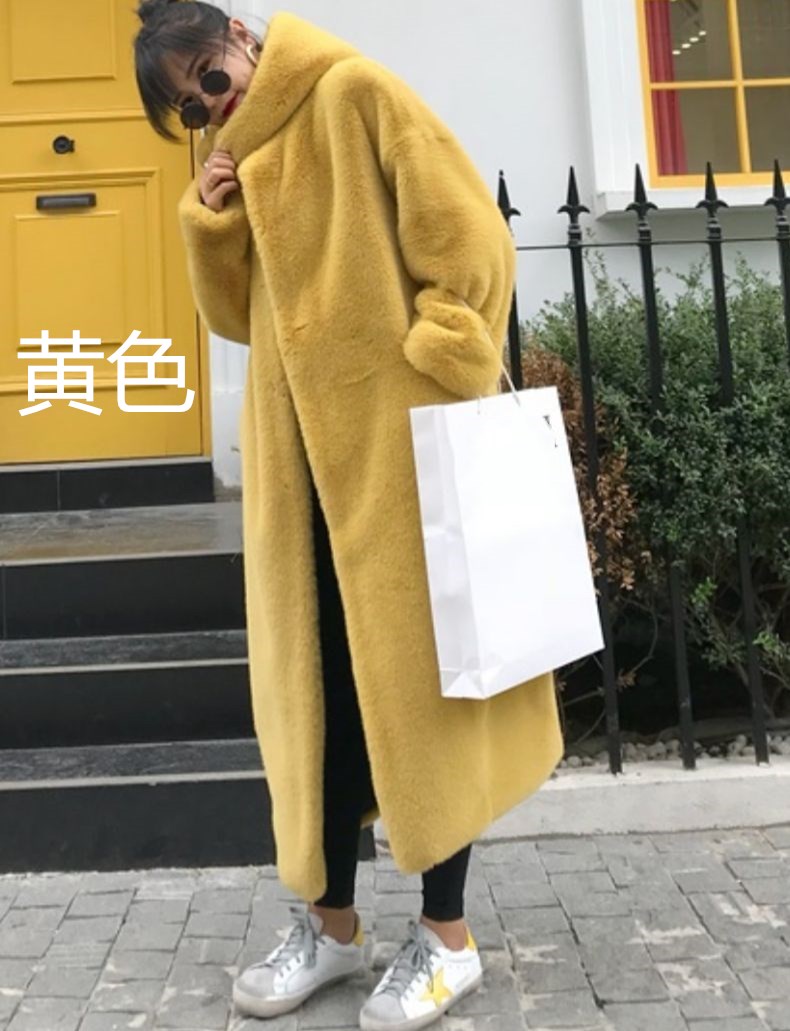 2026秋冬新作ロング丈ファーコート もふもふ 暖かい 大きいサイズ