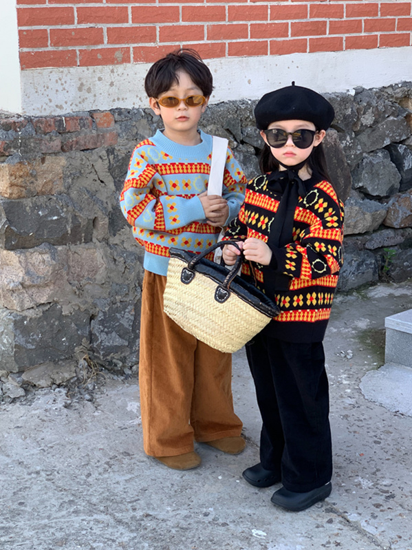 2023秋新品★子供服 セーター ニット トップス★90-150cm★2色 Himawari 問屋・仕入れ・卸・卸売の専門【仕入れならNETSEA】