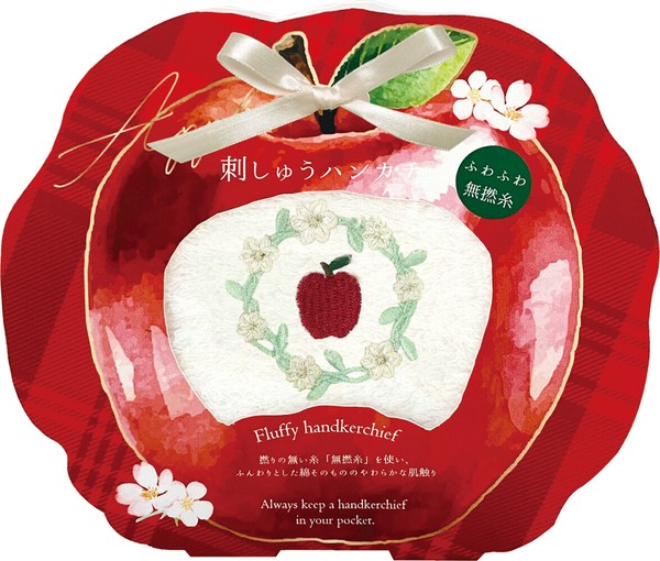 刺しゅうハンカチアップルRD 171425 パルマート 株式会社 | 卸売・ 問屋・仕入れの専門サイト【NETSEA】