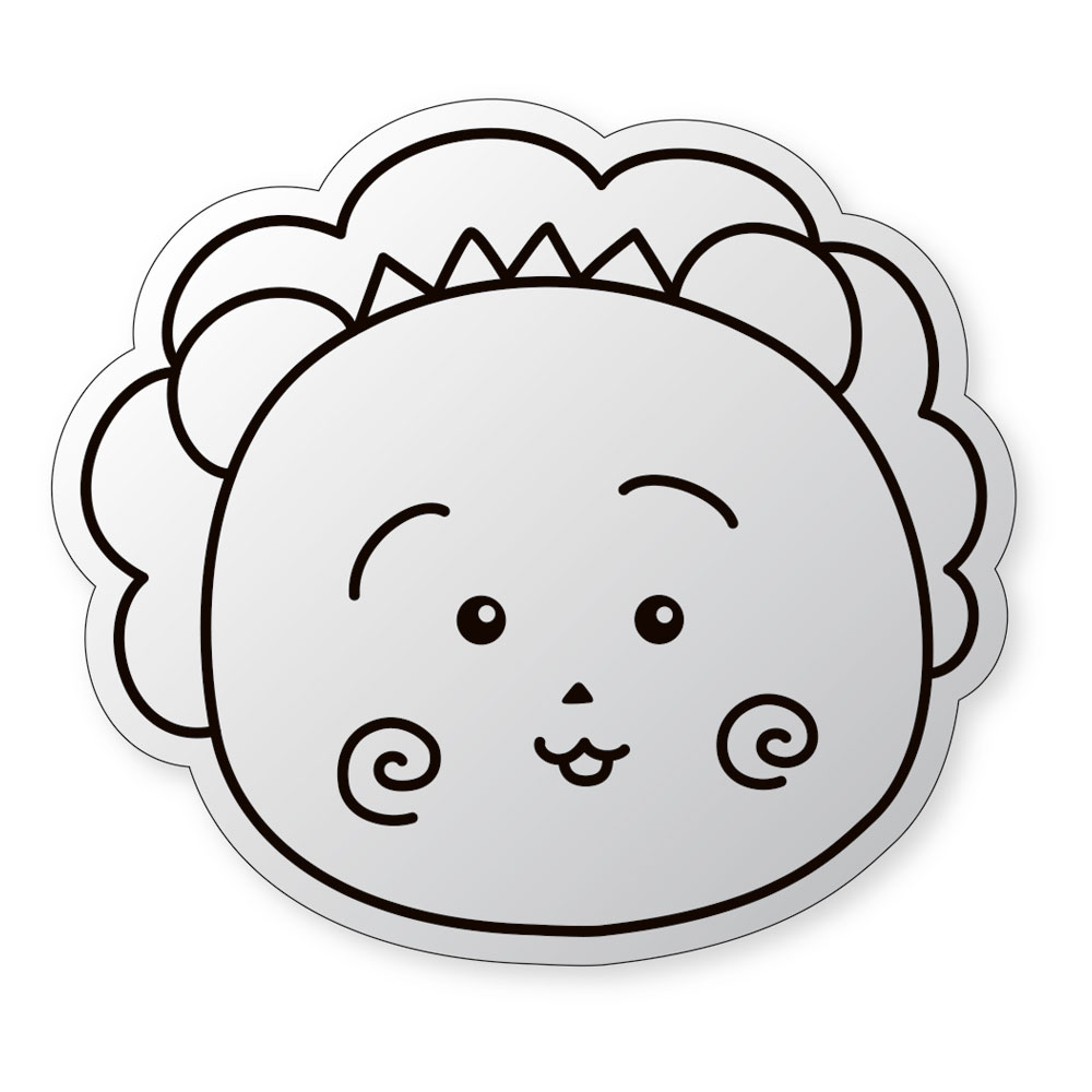 CJ-5537762FA コジコジ壁に貼るインテリアミラー フェイス | 卸売・ 問屋・仕入れの専門サイト【NETSEA】