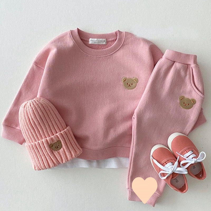 2023秋冬新作 ins 韓国風子供服 キッズ服 トップス + ズボン 2点セット 4色 80-120cm LENA 問屋・仕入れ・卸・卸売の専門【仕入れならNETSEA】