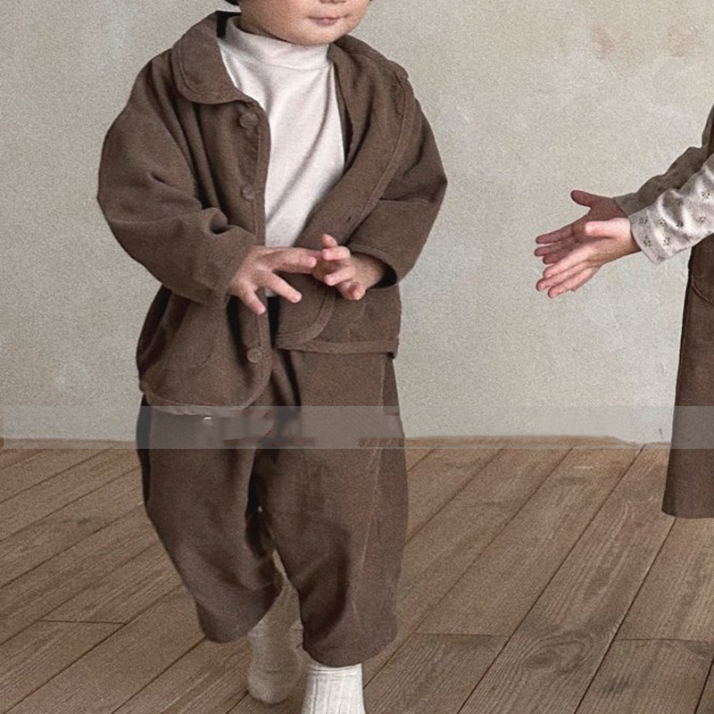 2023秋冬新作 ins 韓国風子供服 キッズ服 トップス + ロングパンツ 2点セット 2色 70-120cm LENA 問屋・仕入れ・卸・卸売の専門【仕入れならNETSEA】