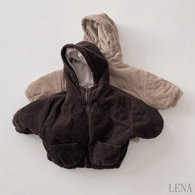 2023秋冬新作 韓国風子供服 ベビー服 アウター コート 厚手 2色 80-130cm LENA 問屋・仕入れ・卸・卸売の専門【仕入れならNETSEA】