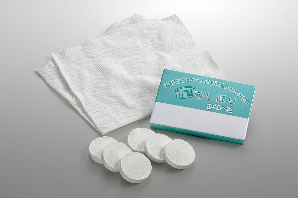 圧縮おしぼり ふくら～む6P ECO-6 防災グッズ アウトドア 圧縮タオル 携帯おしぼり 避難グッズ | 卸売・ 問屋・仕入れの専門サイト【NETSEA】