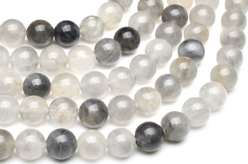 クラウディクォーツ 8.5mm 1連（約38cm） _R6067-85 株式会社 SEKIKON | 卸売・ 問屋・仕入れの専門サイト【NETSEA】