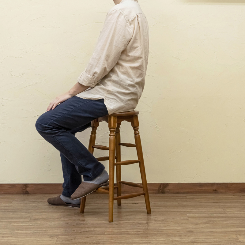 マホガニー ラウンドスツール 63cm BR/WW/WAL | 卸売・ 問屋・仕入れの専門サイト【NETSEA】