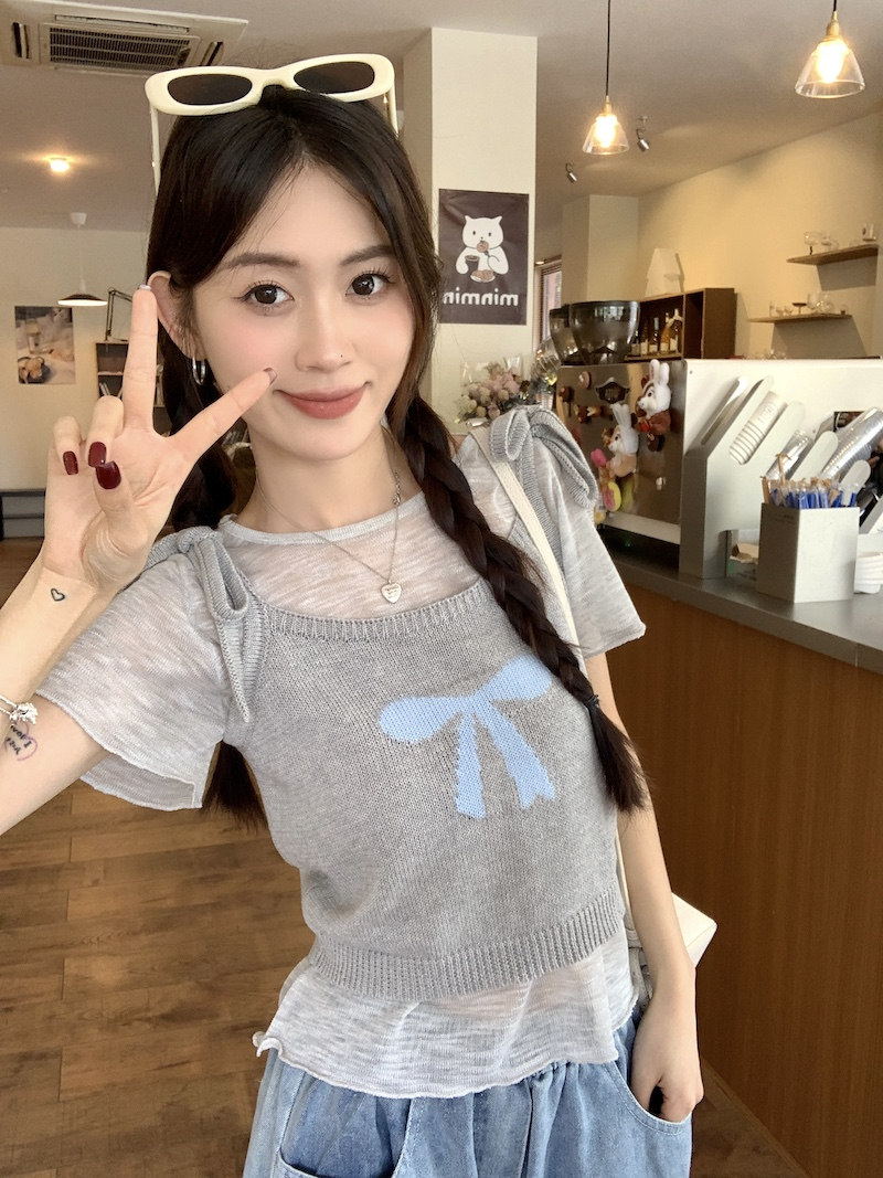 2024年 絶対欲しい 2024年 レトロ おしゃれ カジュアル キャミソール/Tシャツ/デニムパンツ | 卸売・ 問屋・仕入れの専門サイト【NETSEA】