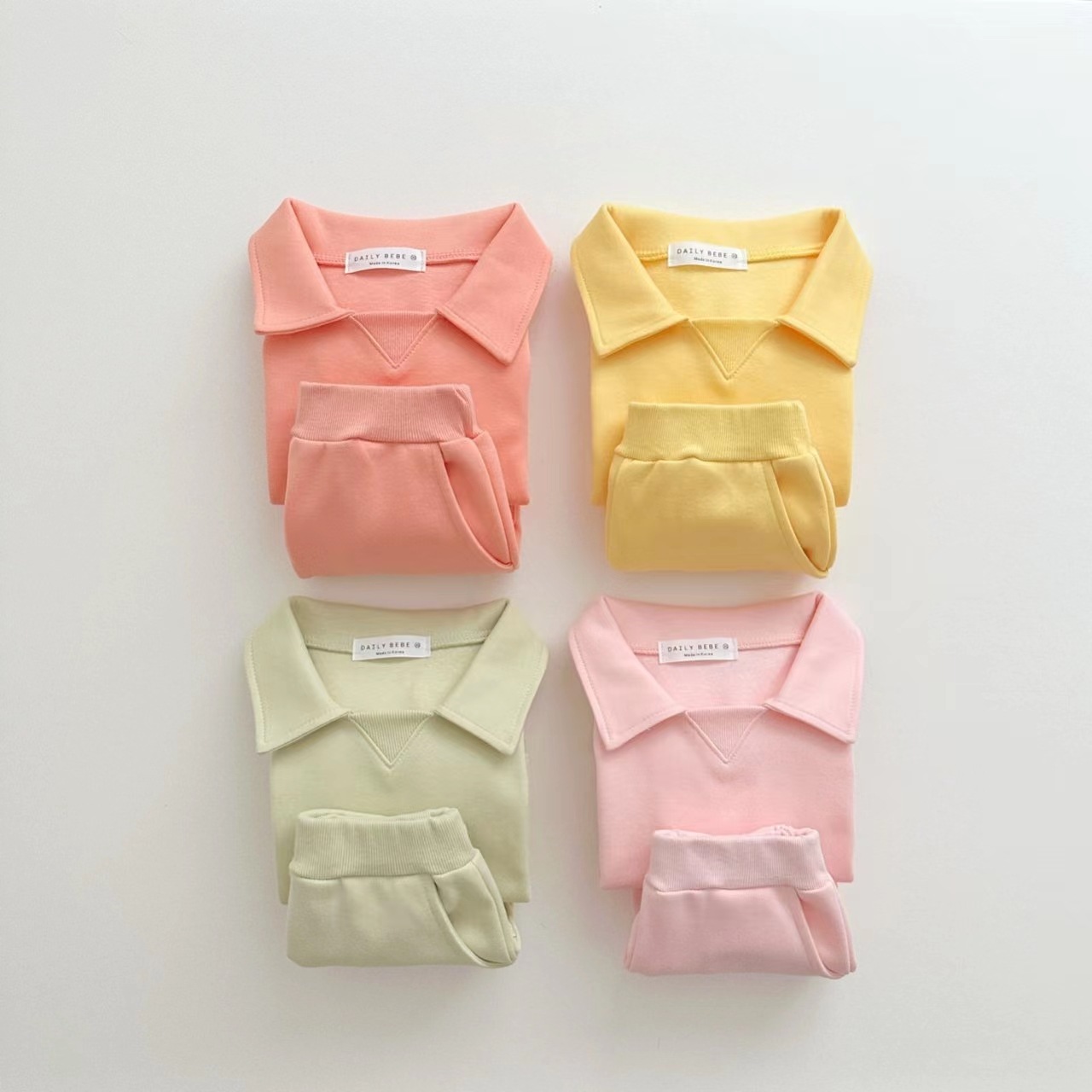 2023夏新作 ins 韓国風子供服 ベビー服 男女兼用 長袖 tシャツ + 短パンツ 2点セット 4色 73-120cm 彼女のお店 問屋・仕入れ・卸・卸売の専門【仕入れならNETSEA】