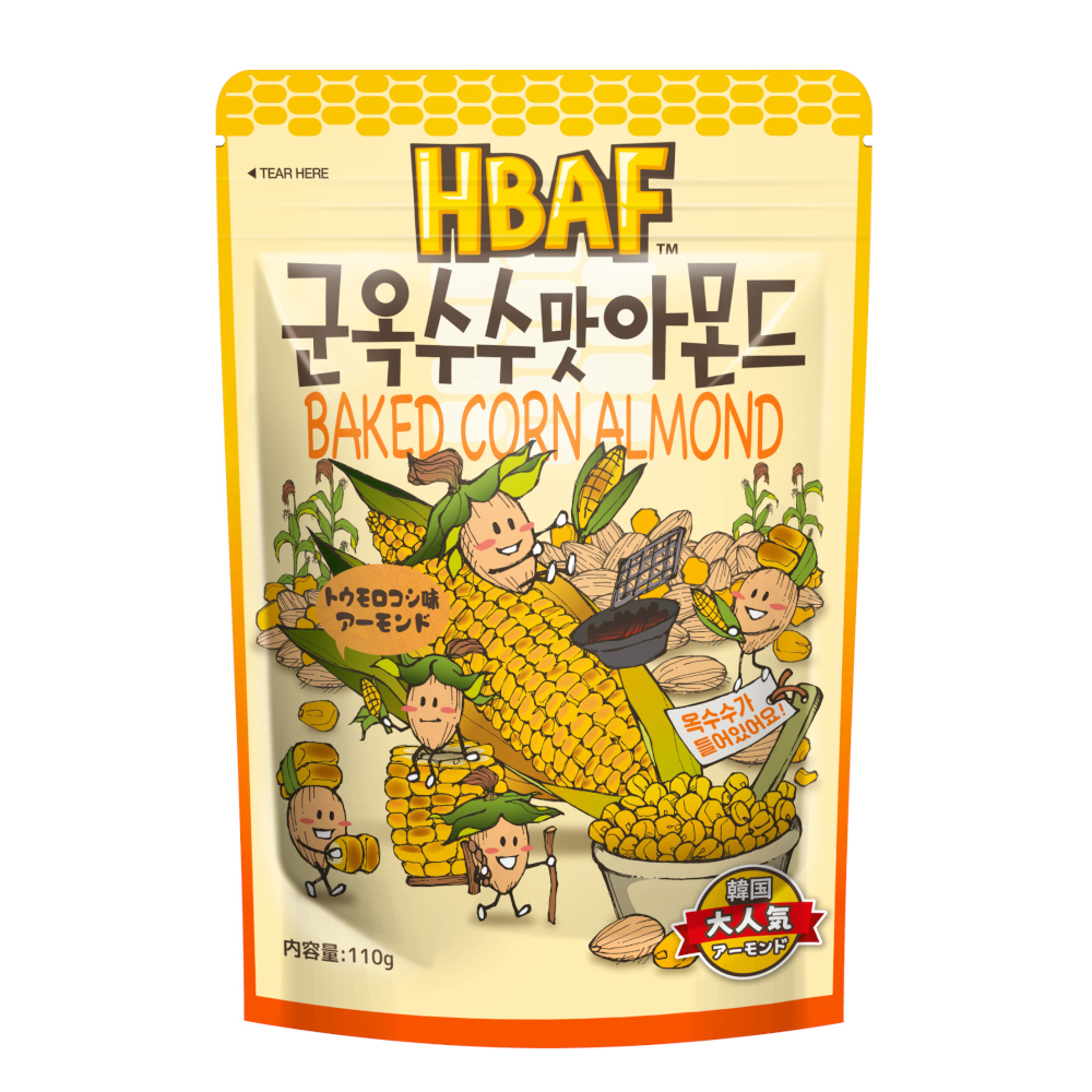 韓国 HBAF トウモロコシ味アーモンド 110g 1ケース20入り | 卸売・ 問屋・仕入れの専門サイト【NETSEA】