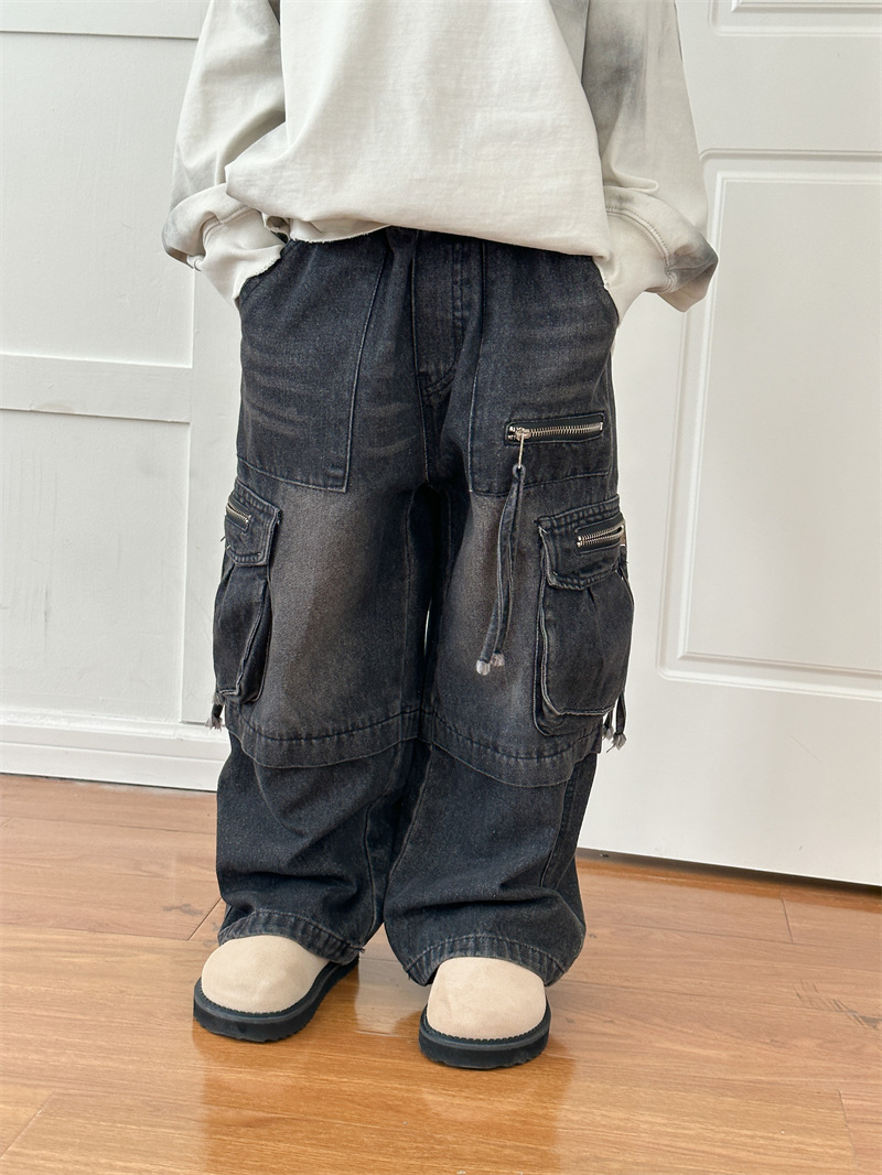 2024秋新品 子供服 キッズ デニムズボン ジーンズ パンツ 90-140CM Himawari 問屋・仕入れ・卸・卸売の専門【仕入れならNETSEA】