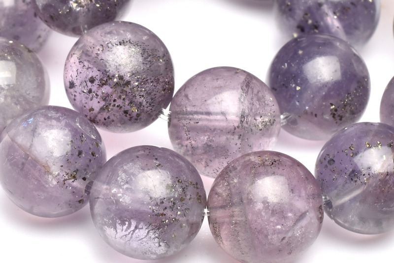 【1点物】希少 星空の煌めき パイライトインフローライト 9.5mm ブレスレット _L5802 株式会社 SEKIKON 問屋・仕入れ・卸・卸売の専門【仕入れならNETSEA】