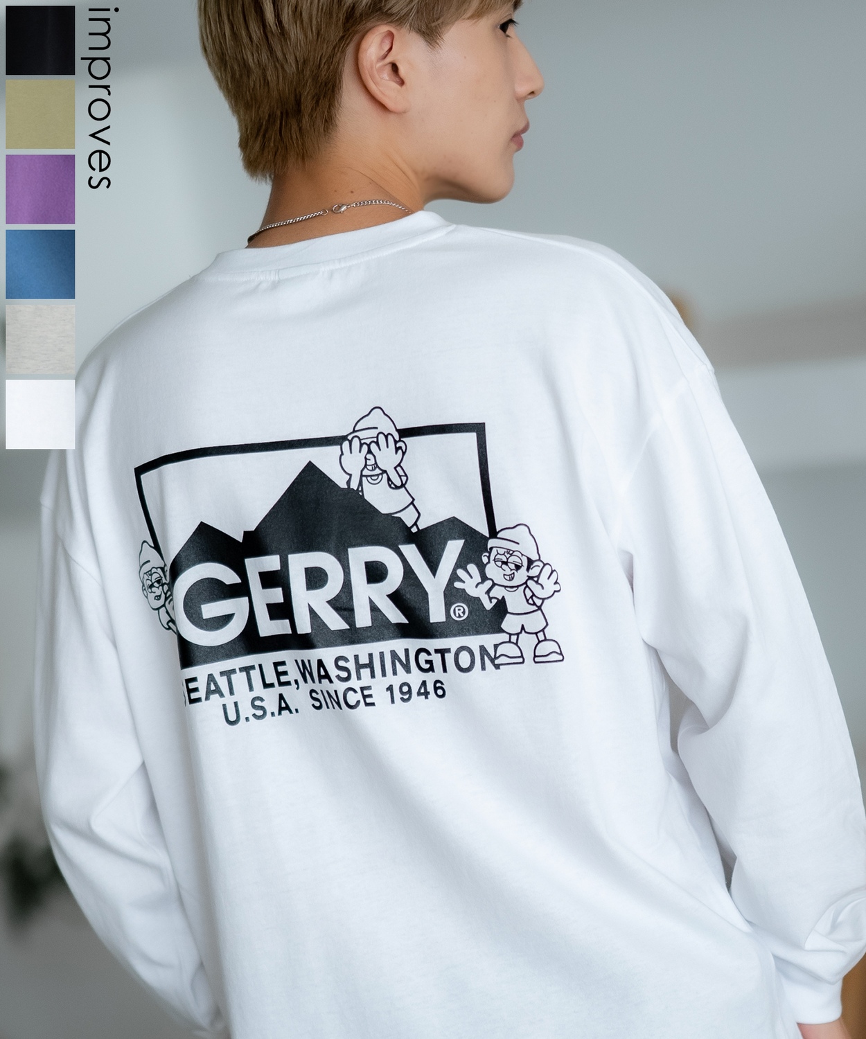 【SIDEWAYSTANCE×GERRY】コラボボックスロゴ長袖Tシャツ | 卸売・ 問屋・仕入れの専門サイト【NETSEA】
