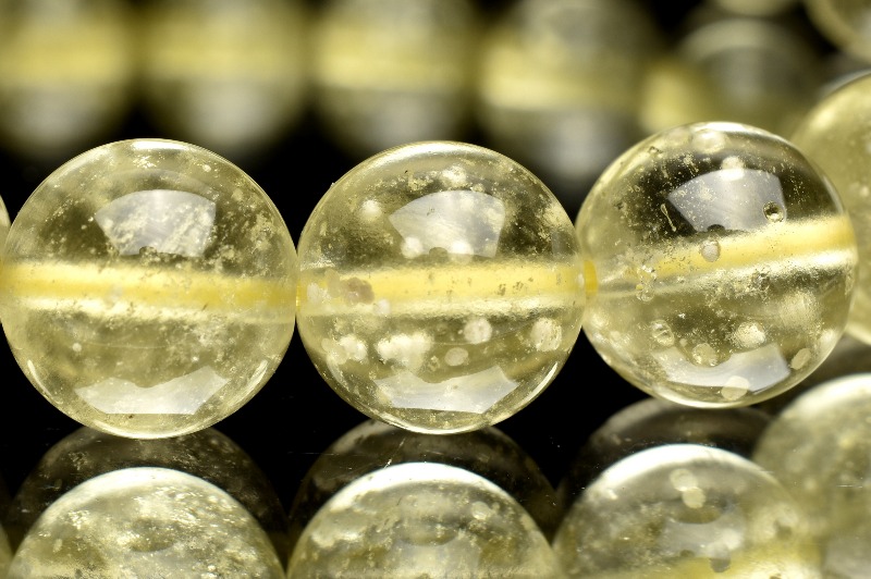 【1点物】AA☆クリストバイライト内包！ リビアングラス 9.5mm ブレスレット _L8779 株式会社 SEKIKON | 卸売・ 問屋・仕入れの専門サイト【NETSEA】