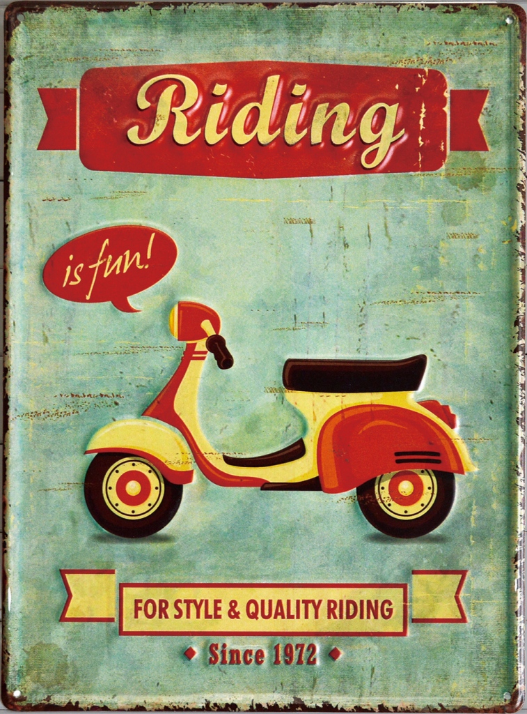 ケーアイジャパンデザインボードメタルL スクーター169314 雑貨のFULTAC（フルタック） | 卸売・ 問屋・仕入れの専門サイト【NETSEA】