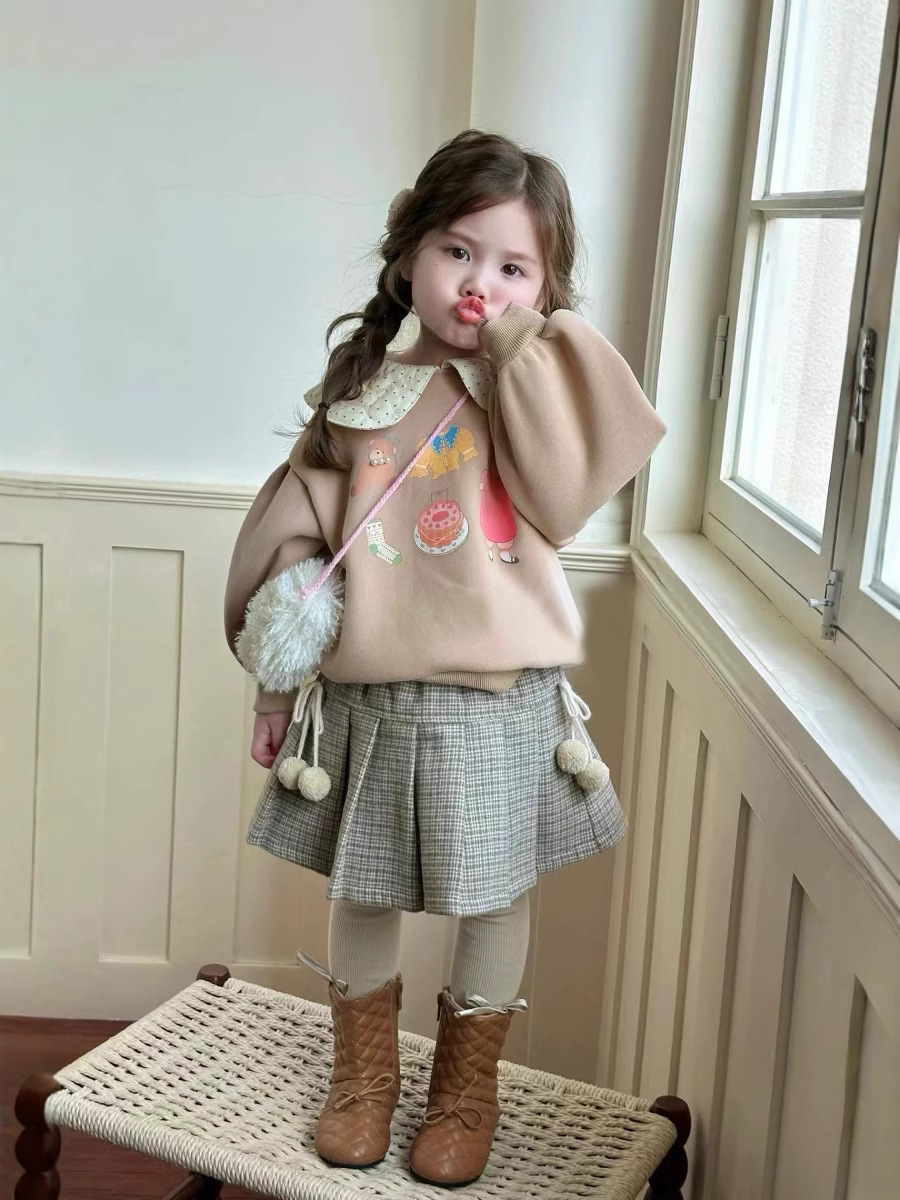 2024年INS秋冬新作★大人気 子供服 パーカー+スカート 裏起毛 80-130cm | 卸売・ 問屋・仕入れの専門サイト【NETSEA】