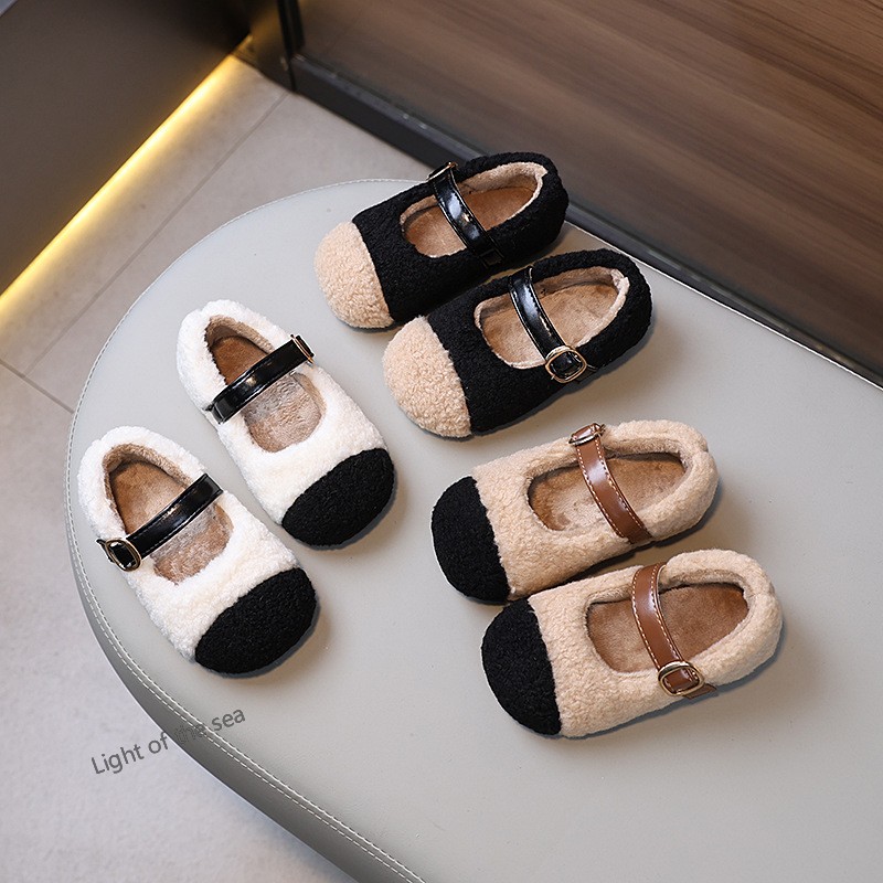オシャレ 韓国風子供靴 女の子 起毛シューズ ベビーシューズ カジュアル 保温綿靴 21-30 3色 個人事業主 Light of the sea | 卸売・ 問屋・仕入れの専門サイト【NETSEA】