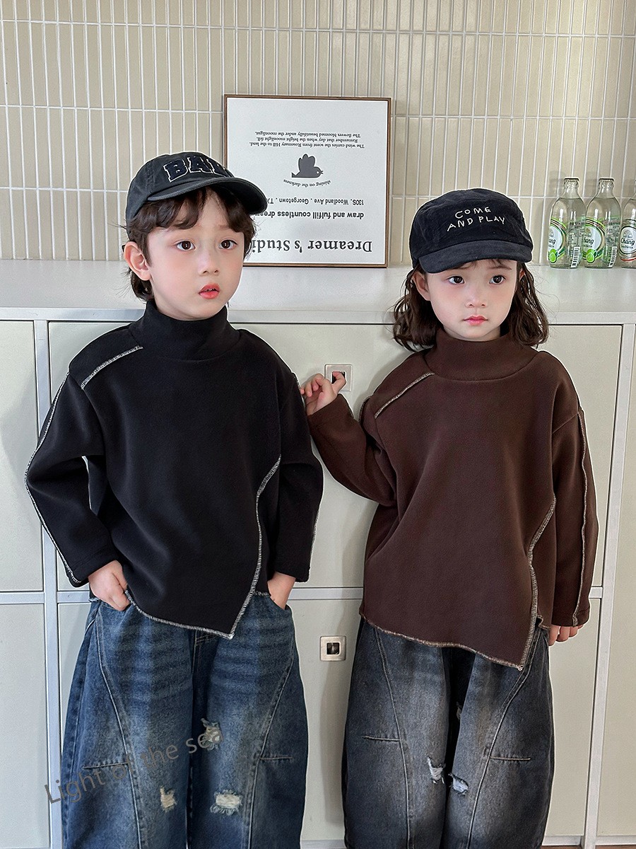 2024新作い韓国風子供服 ベビー服 キッズ 男女兼用 高襟ニットセーター 2色 80cm-140cm 個人事業主 Light of the sea | 卸売・ 問屋・仕入れの専門サイト ...