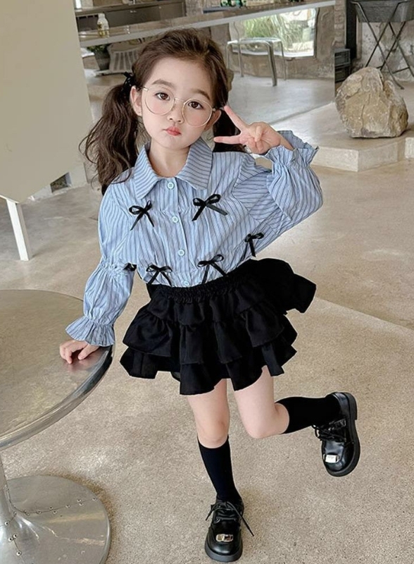 2025春夏新作 韓国風子供服 長袖 トップス&スカート セットアップ 可愛い おしゃれ 青井屋 | 卸売・ 問屋・仕入れの専門サイト【NETSEA】