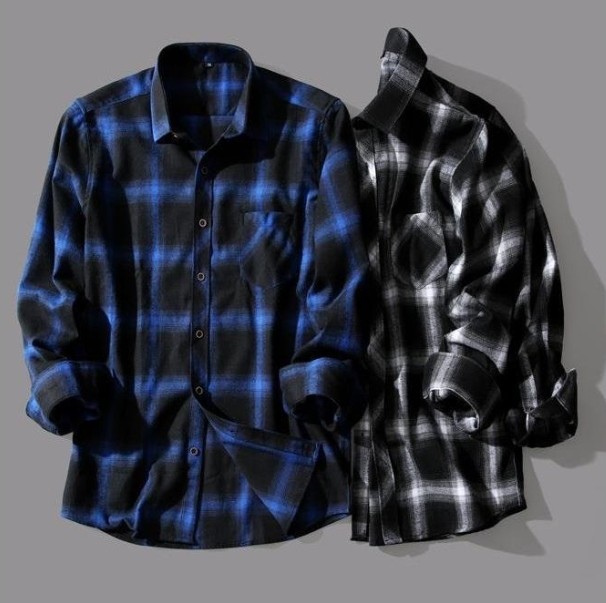 2025春秋メンズ服 シンプル チェック柄 ワイシャツ ins人気 トップス コート 韓国風 長袖Tシャツ[M~3XL] | 卸売・ 問屋・仕入れの専門サイト【NETSEA】