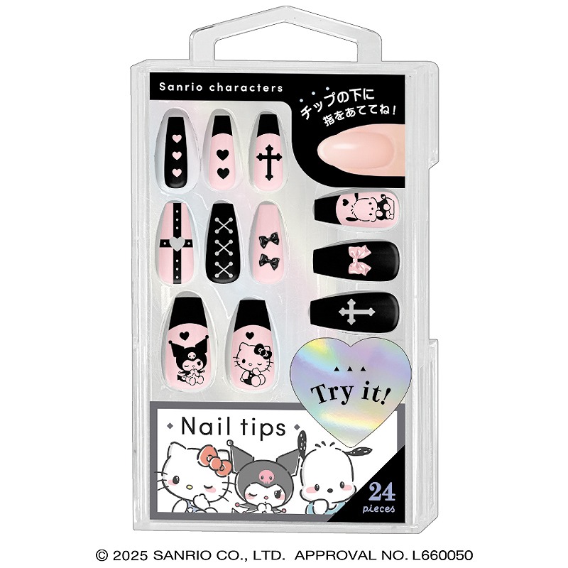 2025SS 先行予約 サンリオキャラクターズ ネイルチップ ゴシックPK | 卸売・ 問屋・仕入れの専門サイト【NETSEA】