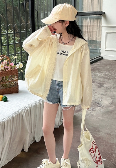 【2025夏新作】韓国風 ins子供服 日焼け止め★砂浜★ガス透過性★しがいせんぼうし★2色 120cm~170cm | 卸売・ 問屋・仕入れの専門サイト【NETSEA】