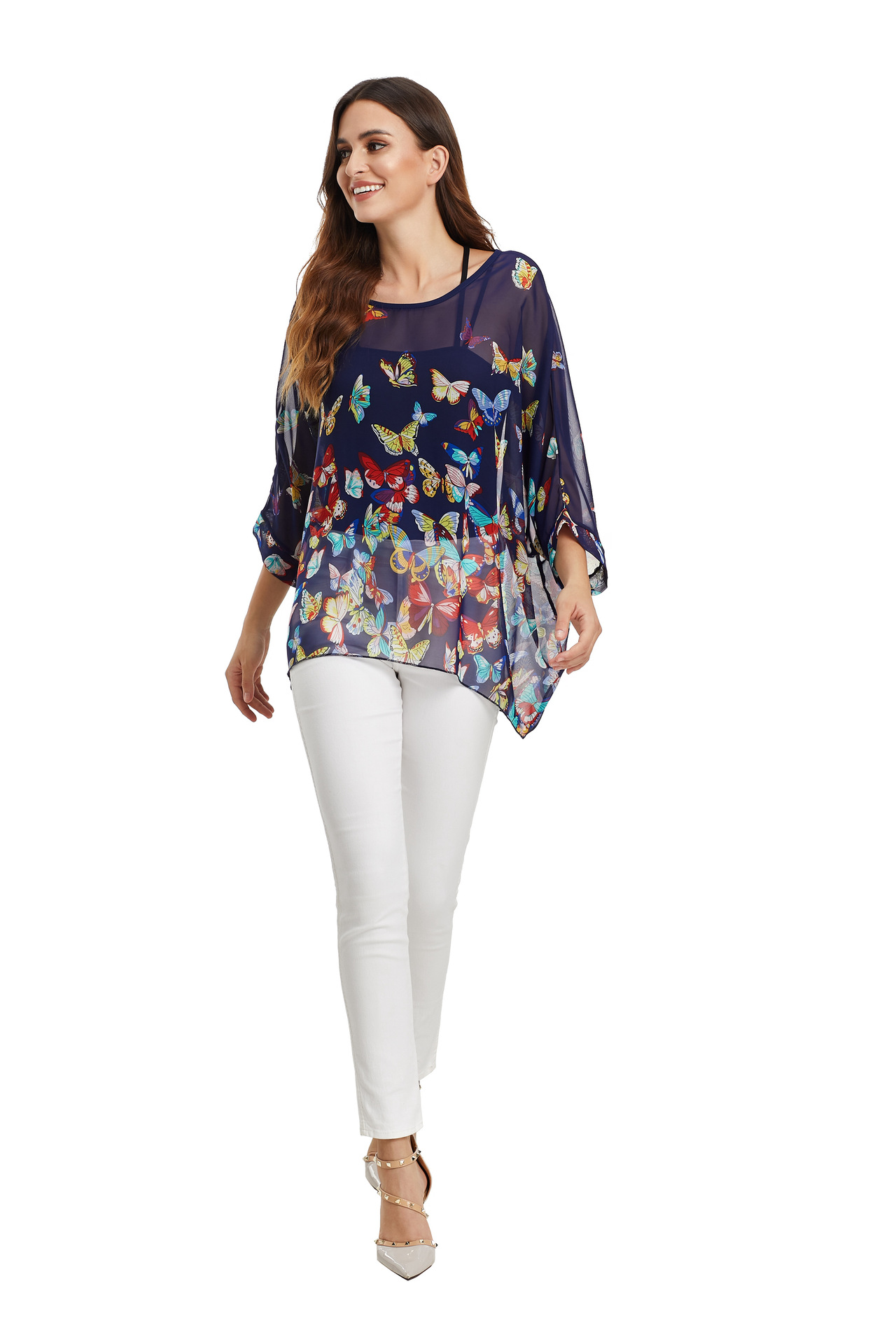 【予約225609】大きいサイズ春夏新作 韓国風 レディース 半袖 プリント ブラウスLL-4L | 卸売・ 問屋・仕入れの専門サイト【NETSEA】