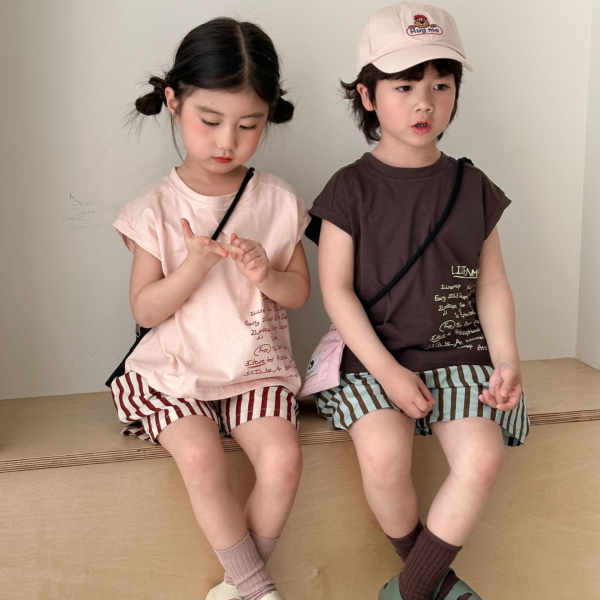 2025★夏新作★韓国風ベビー服★トップス+ズボン★80cm～150cm 2色 | 卸売・ 問屋・仕入れの専門サイト【NETSEA】