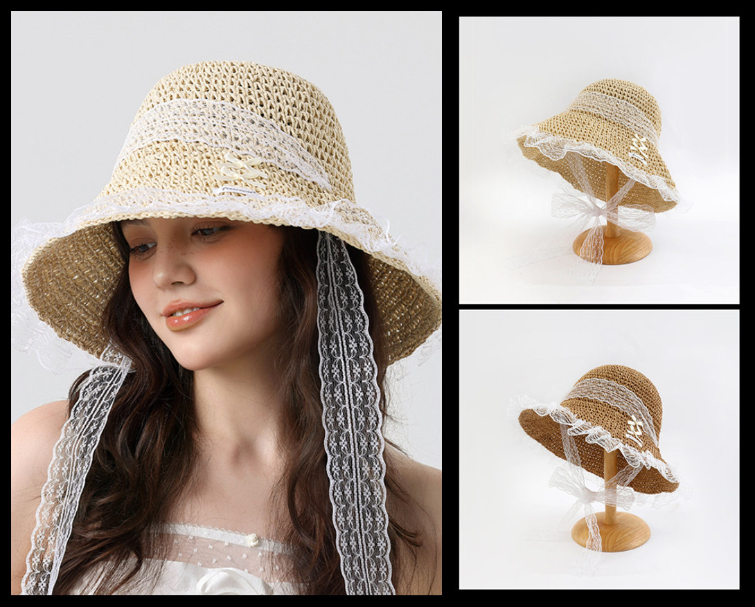 暑い季節も涼しく過ごせる 麦わら帽子 夏 紫外線対策 uvカット 小顔対策 レディース サンバイザー | 卸売・ 問屋・仕入れの専門サイト【NETSEA】