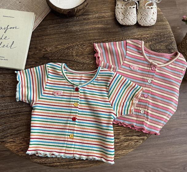 2025年新作 キッズ服 QHD 韓国風 Tシャツ トップス★80-120CM 2色 | 卸売・ 問屋・仕入れの専門サイト【NETSEA】