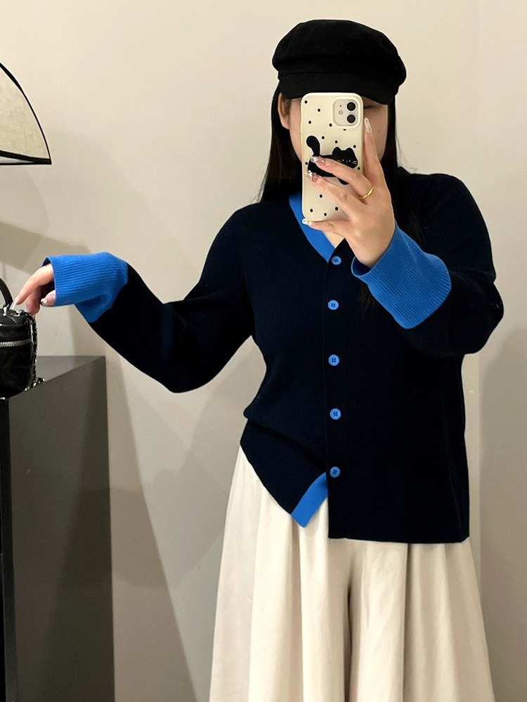 大きいサイズ デザイン Vネックニットカーディガン 3カラー | 卸売・ 問屋・仕入れの専門サイト【NETSEA】