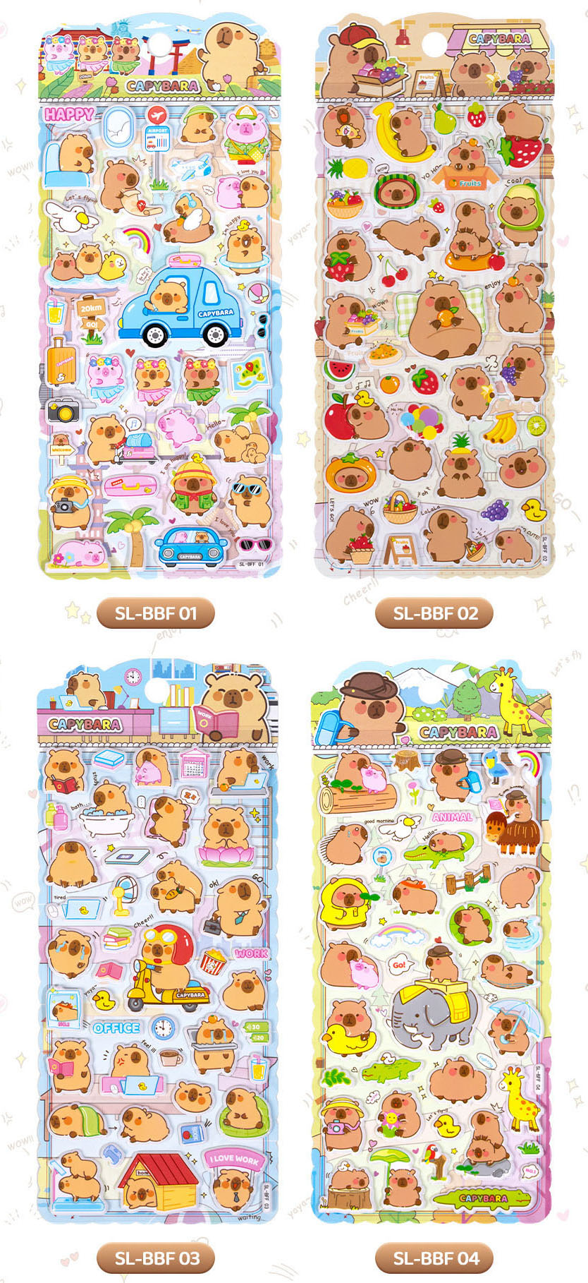 手作り DIY ぷくぷく ボンボンシール 3Dステッカー 立体ステッカー ぷっくりシール 中空 粘着シール | 卸売・ 問屋・仕入れの専門サイト【NETSEA】