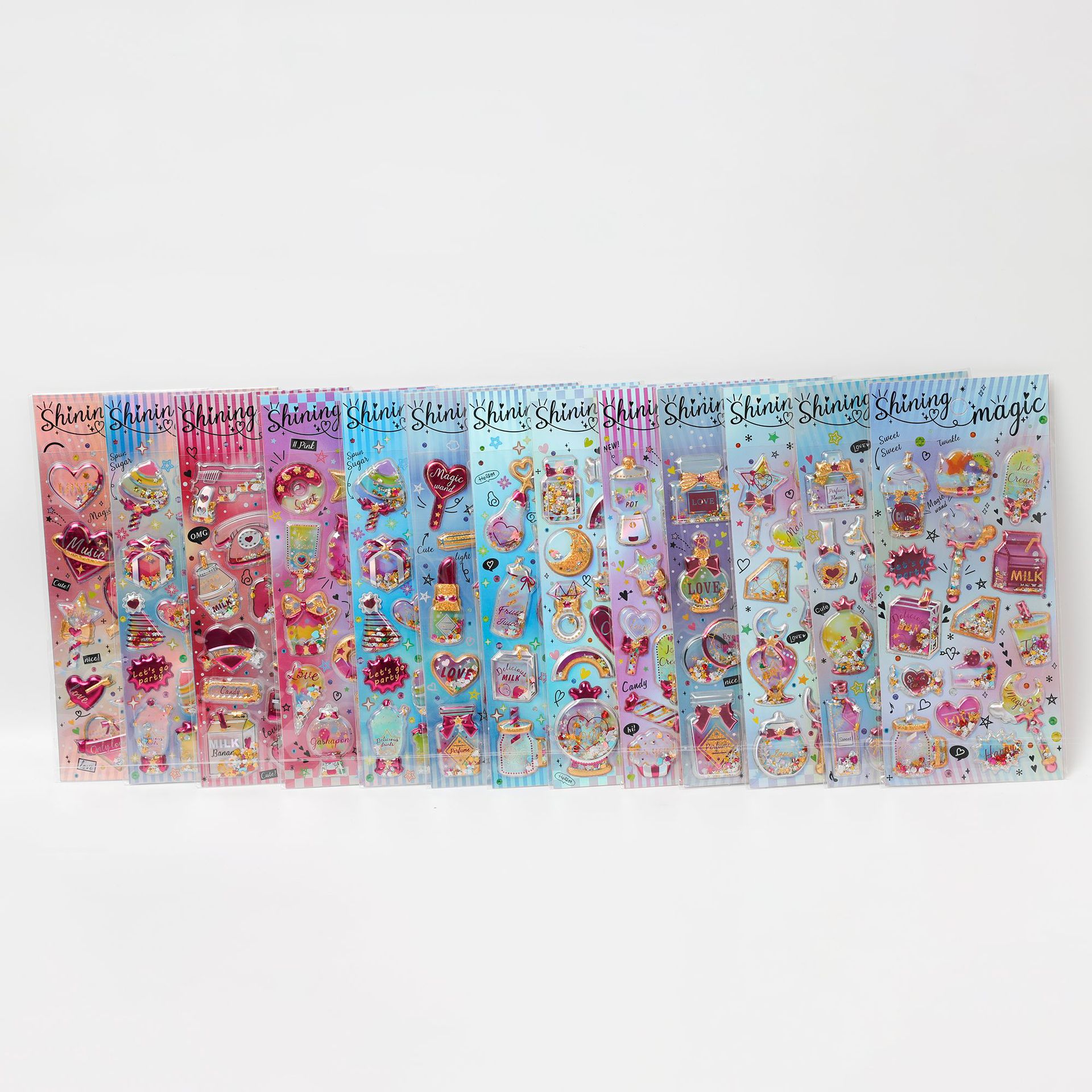 DIY ぷくぷく ボンボンシール 3Dステッカー立体ステッカー ぷっくりシール 粘着シール スパンコール12種 | 卸売・ 問屋・仕入れの専門サイト【NETSEA】